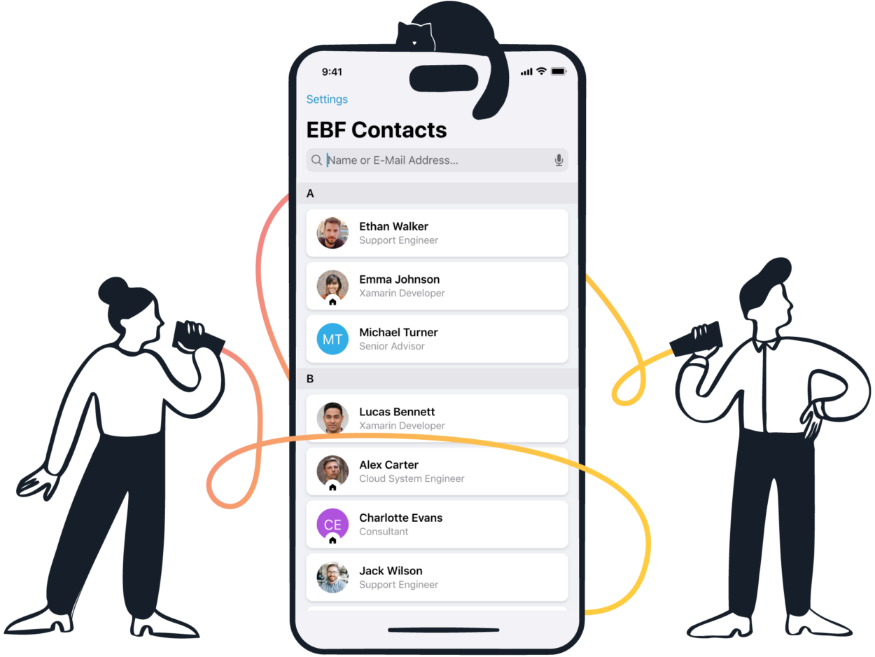 Professional contact management with EBF Contacts