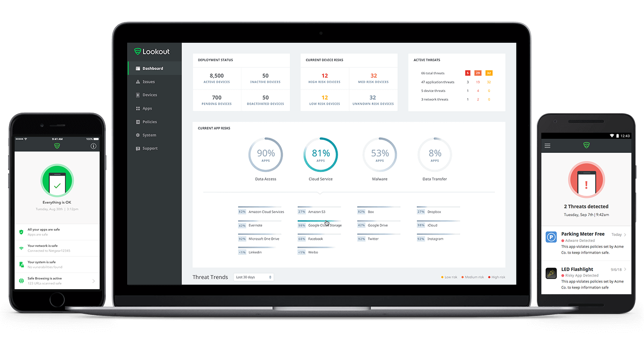 We provide many years of expertise around Lookout